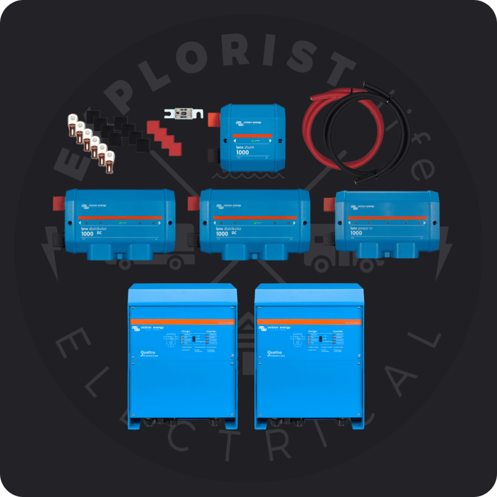 Off-Grid Cabin Electrical System Wiring Kit - Dual 5k Inverters