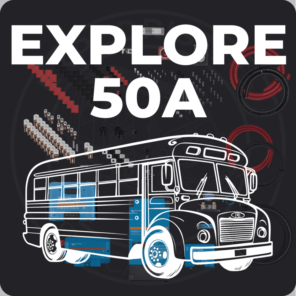 Skoolie Electrical System Wiring Kit - 50A 3k Inverter