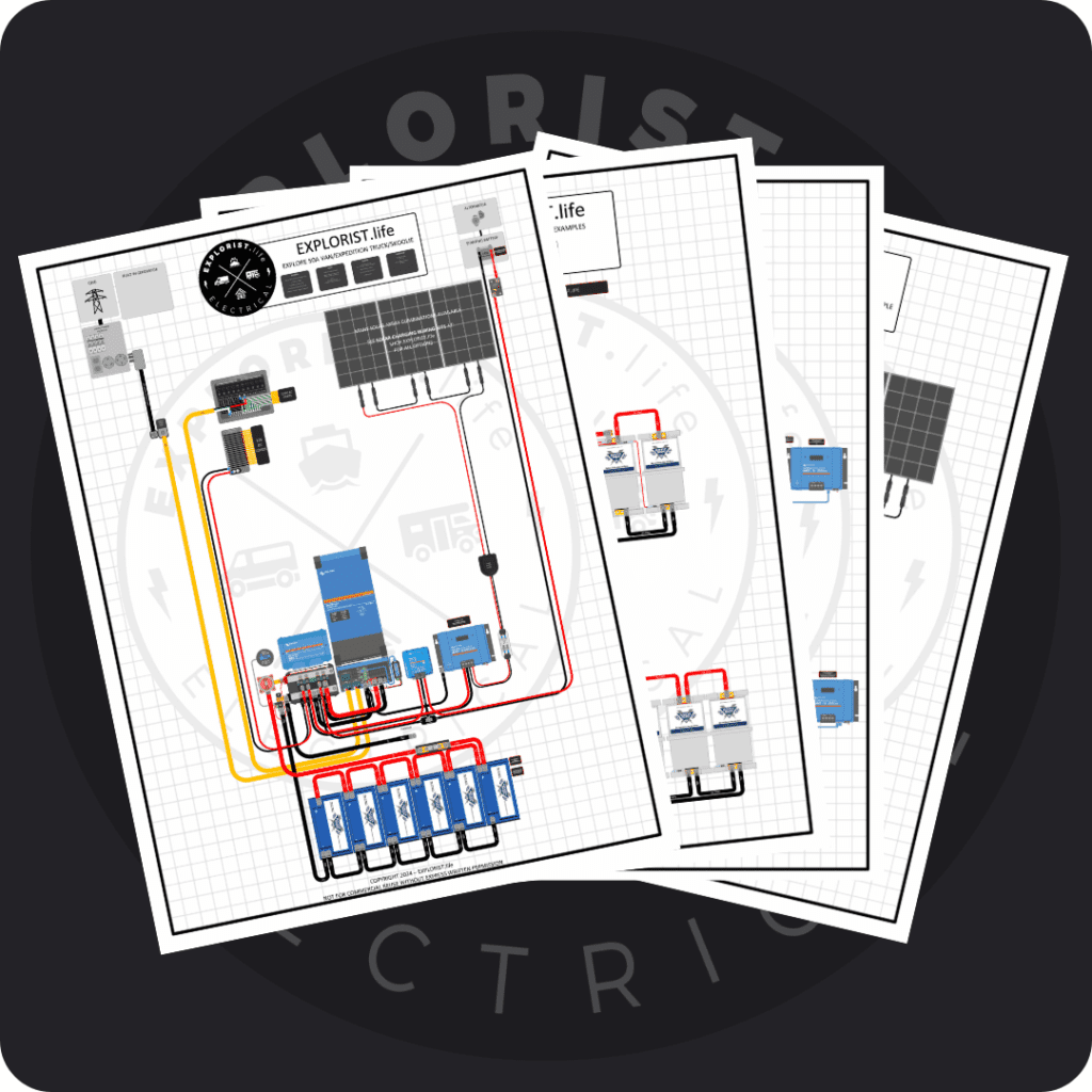 Skoolie Electrical System Wiring Kit - 50A 3k Inverter