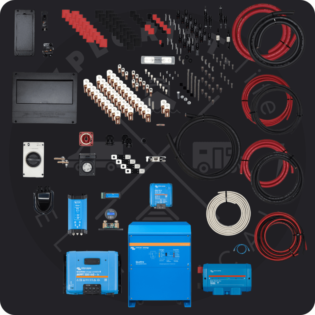 Skoolie Electrical System Wiring Kit - 5k Inverter