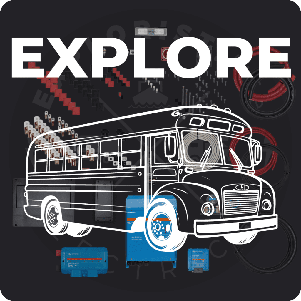 Skoolie Electrical System Wiring Kit - 3k Inverter