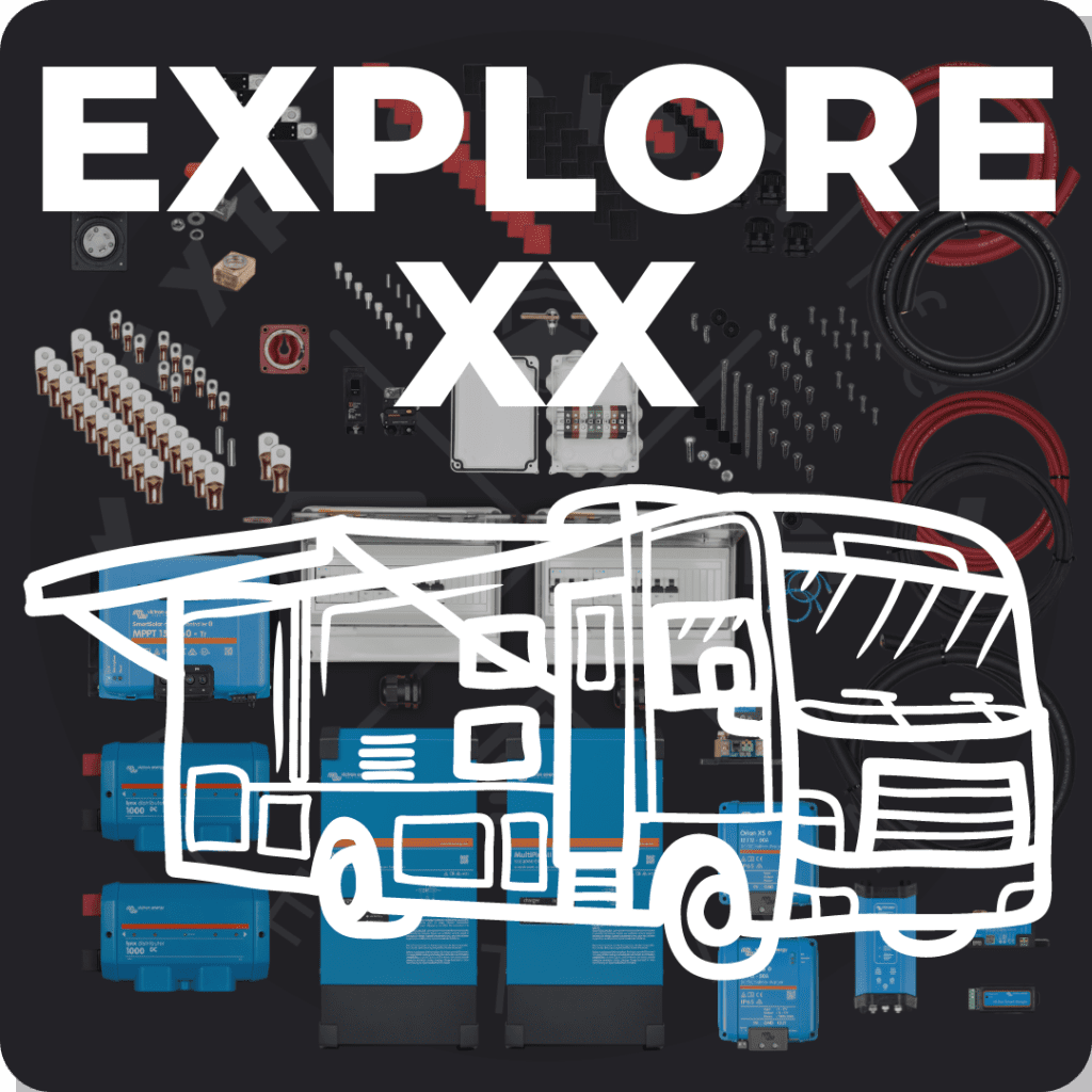 50A Motorhome Electrical System Wiring Kit-Dual 24V 3k Inverters