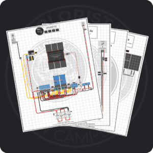 Camper Van Electrical System Wiring Kit - Dual 3k Inverters