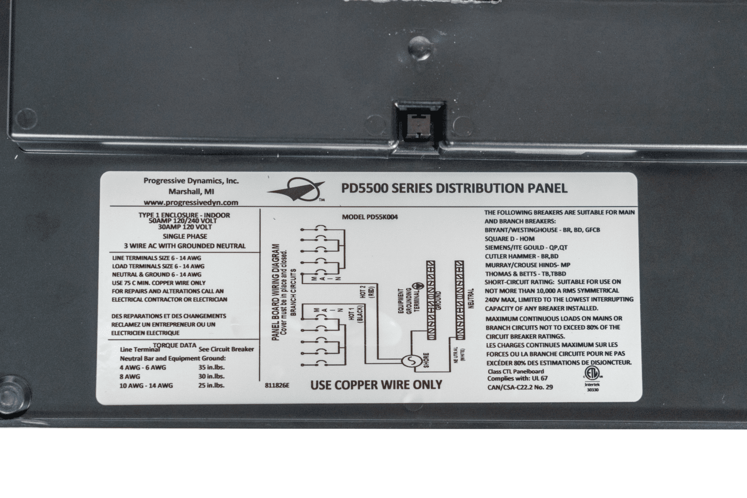 120V AC Distribution Panel - 8/16 Circuits - EXPLORIST.life