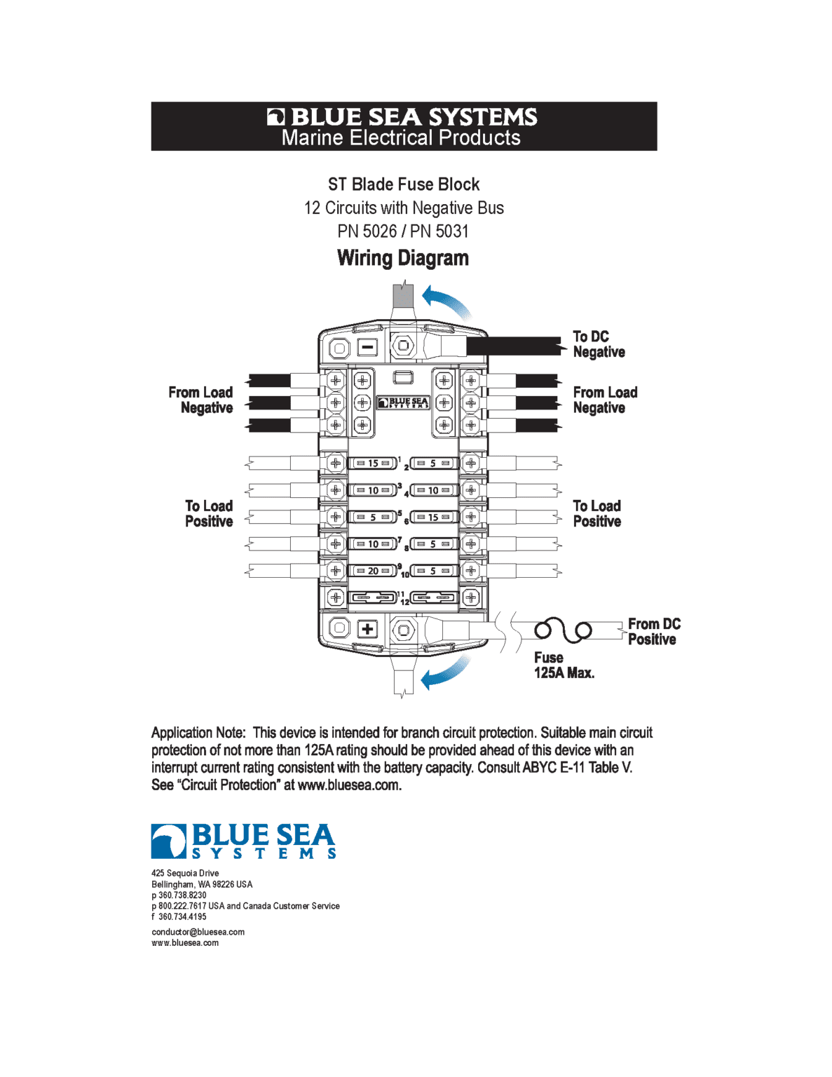 Blue Sea Systems 5026-BSS Fuse Block - EXPLORIST.life